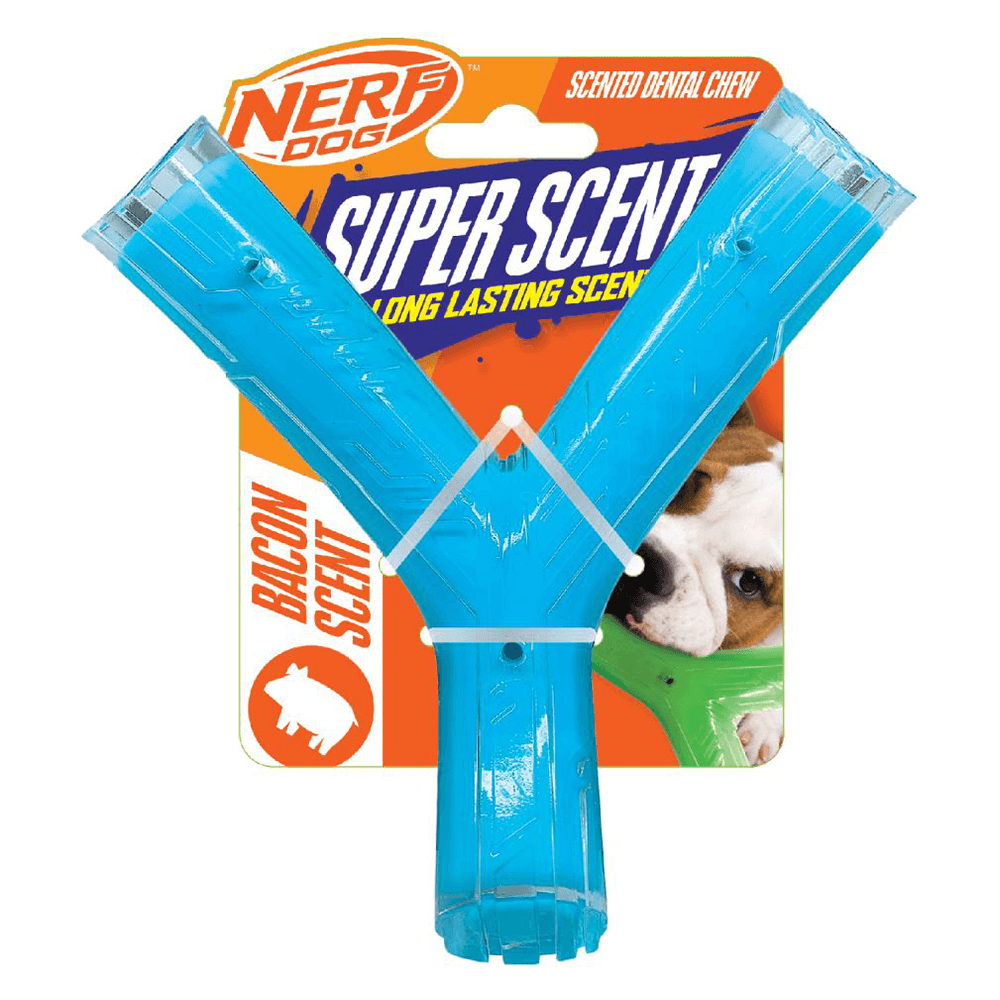 Nerf Dog Chicken Scented Super Scent Solid Core Wishbone 65In - Pond Planet
